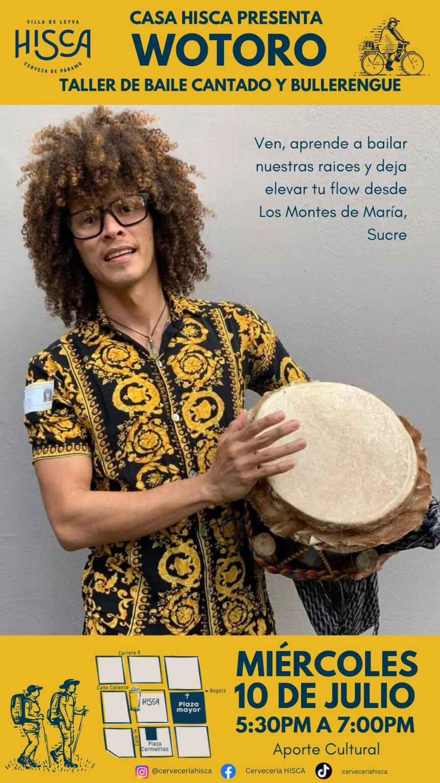 Taller de Bailes Cantaos y Bullerengue con Wotoro - Cervecería Hisca